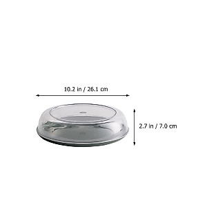 Luxshiny Terrarium Glass Containers Glass Dishes of 2 Food Cover Tent Food Protecting Tent food net dish cover Stackable Plate Cover Glass Containers Glass Dishes Plastic Containers