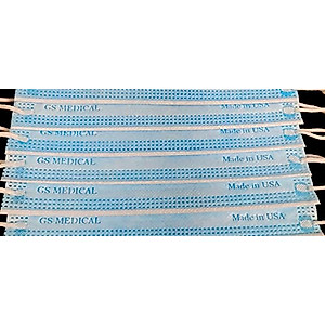 MADE IN USA, ASTM level 3, Disposable Face Mask, 3 layer, Nose Pin, Ear loops, For Men, Women & Children, Breathable, soft, hypoallergenic