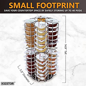 Storage Carousel for Bartesian Capsules by Ksestor - Holds up to 48 Bartesian Pods - 360-Degree Rotation - Bartesian Pod Holder - Bartesian - Bartesian Cocktail Machine