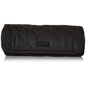 Vera Bradley Women's Performance Twill on a Roll Makeup Brush & Pencil Case, Black, One Size