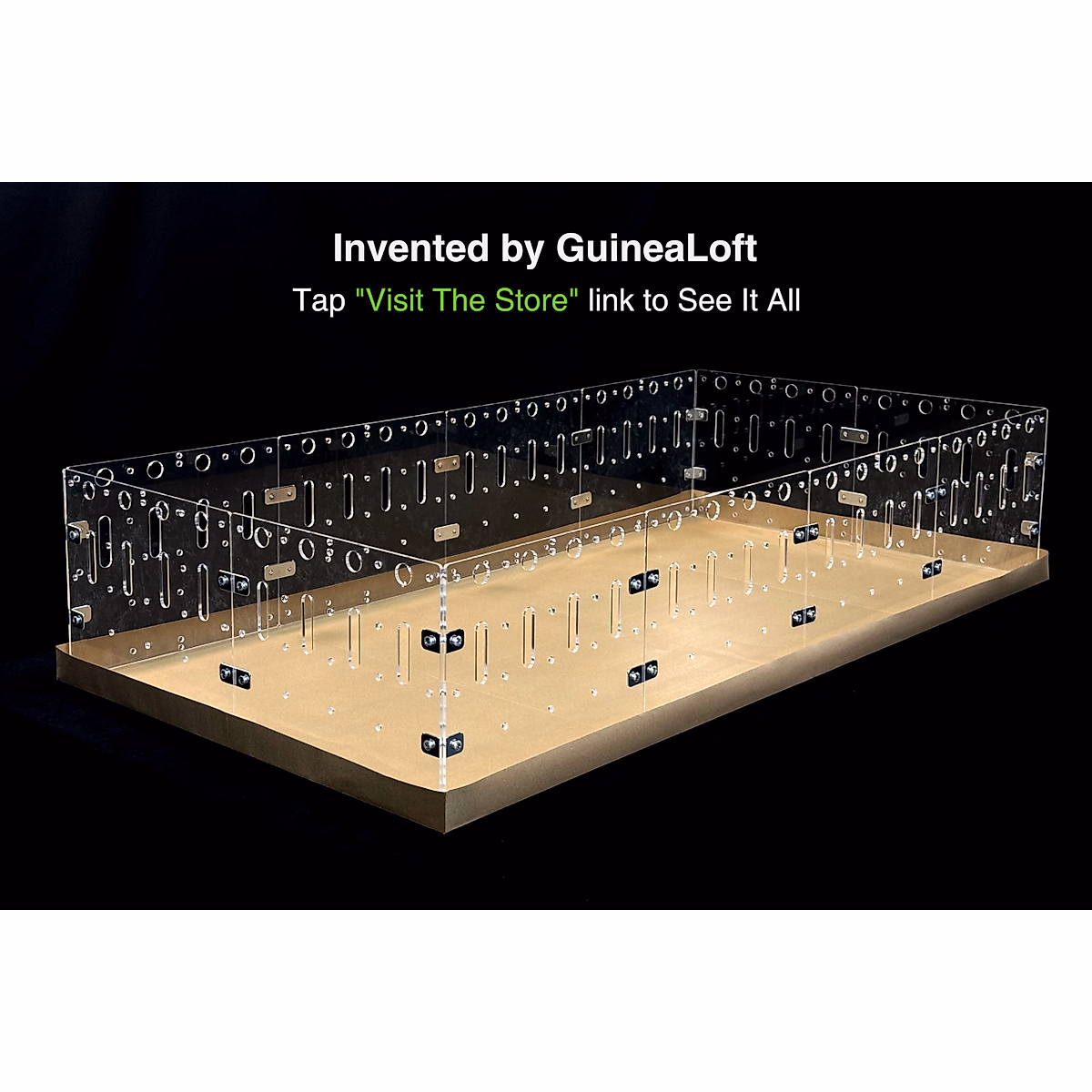 GuineaLoft™ 4x2ft Cage Disposable Bottom (6-Month Supply) - Large Liner Bag for Guinea Pig Cage Bottom, Water-Resistant Kraft Paper, Disposable, Biodegradable, Handcrafted, Exclusive by Guinea Loft