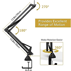 TONOR USB Microphone TC-777 and Microphone Arm Stand T20