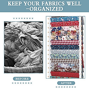 Anglechic Hanging Fabric Storage Organizer Over The Door 20-Shelf Fabric Organizer Wall Mount Fabric Display Sewing Quilting Fabric Collection with 4 Hooks for Folding and Storing Fabric (Large)