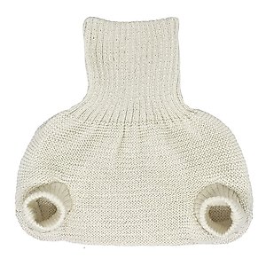 Organic Merino Wool Diaper Cover - Overnight Knit Diaper Cover for Fitted Cloth Diapers and Flats (EU 98-104 | 2-3 Years, Natural)