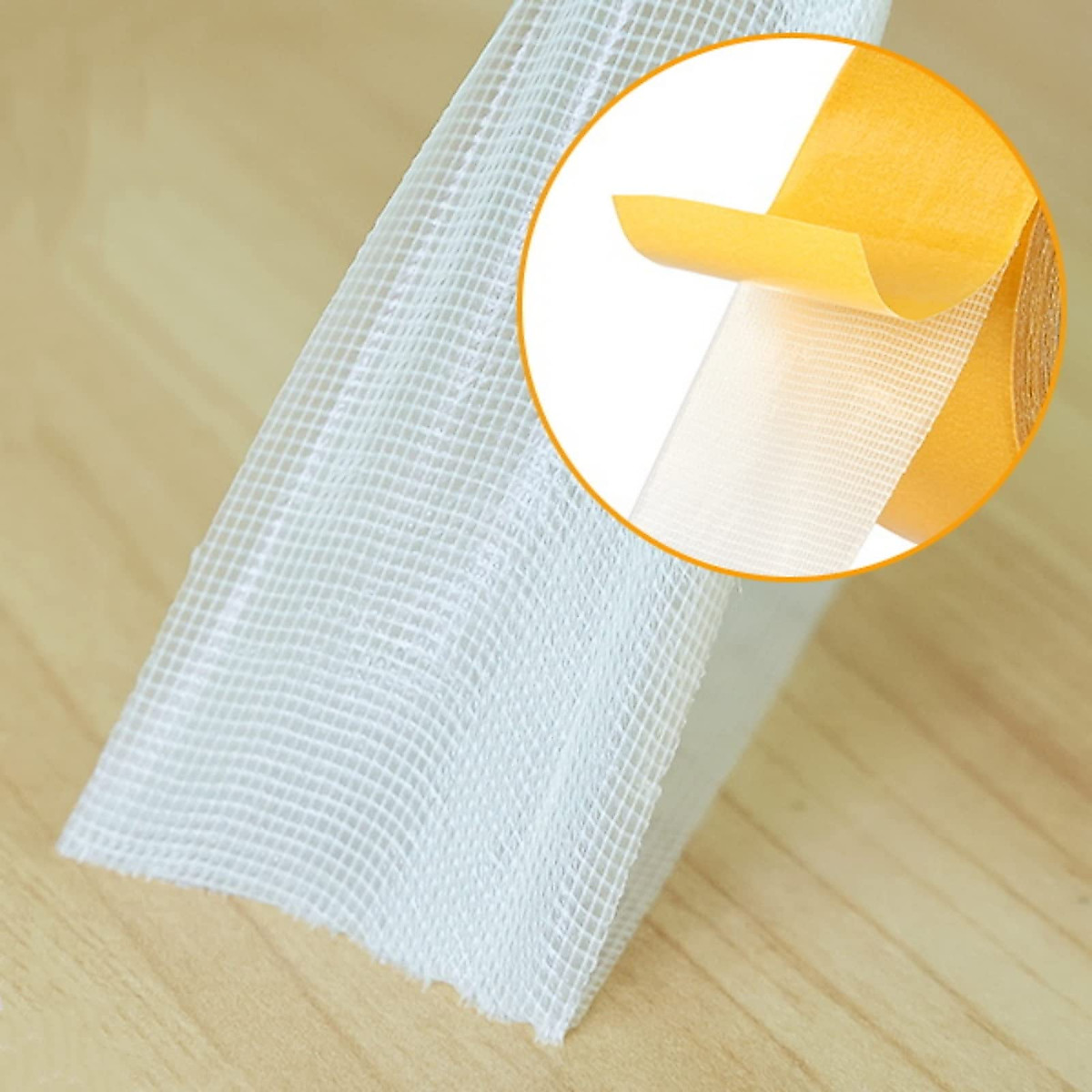 Double Sided Tape Heavy Duty Mounting Tape, 1.8 in x 33 FT (10m) Two Sided Thin Self Adhesive Tape High Tack, Universal Clear Removable Double Sided Tape with Fiberglass Mesh, 1 Pack
