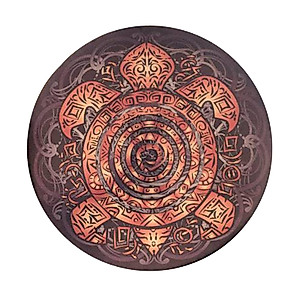 10 Inch Turtle Shaman Drum, Tree of Life Decoration Design Handma Drum With Drum Stick, Instrumental Shaman Alchemy Moon Drum, Sound Healer Shaman Drum For Spiritual Music, Reflection(Turtle)