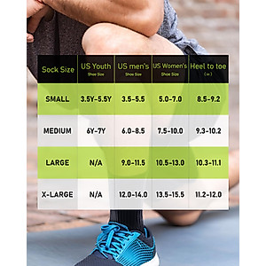 SITOISBE Cushioned Compression Unisex Mid-crew Socks 4-Pack, X-Large, White