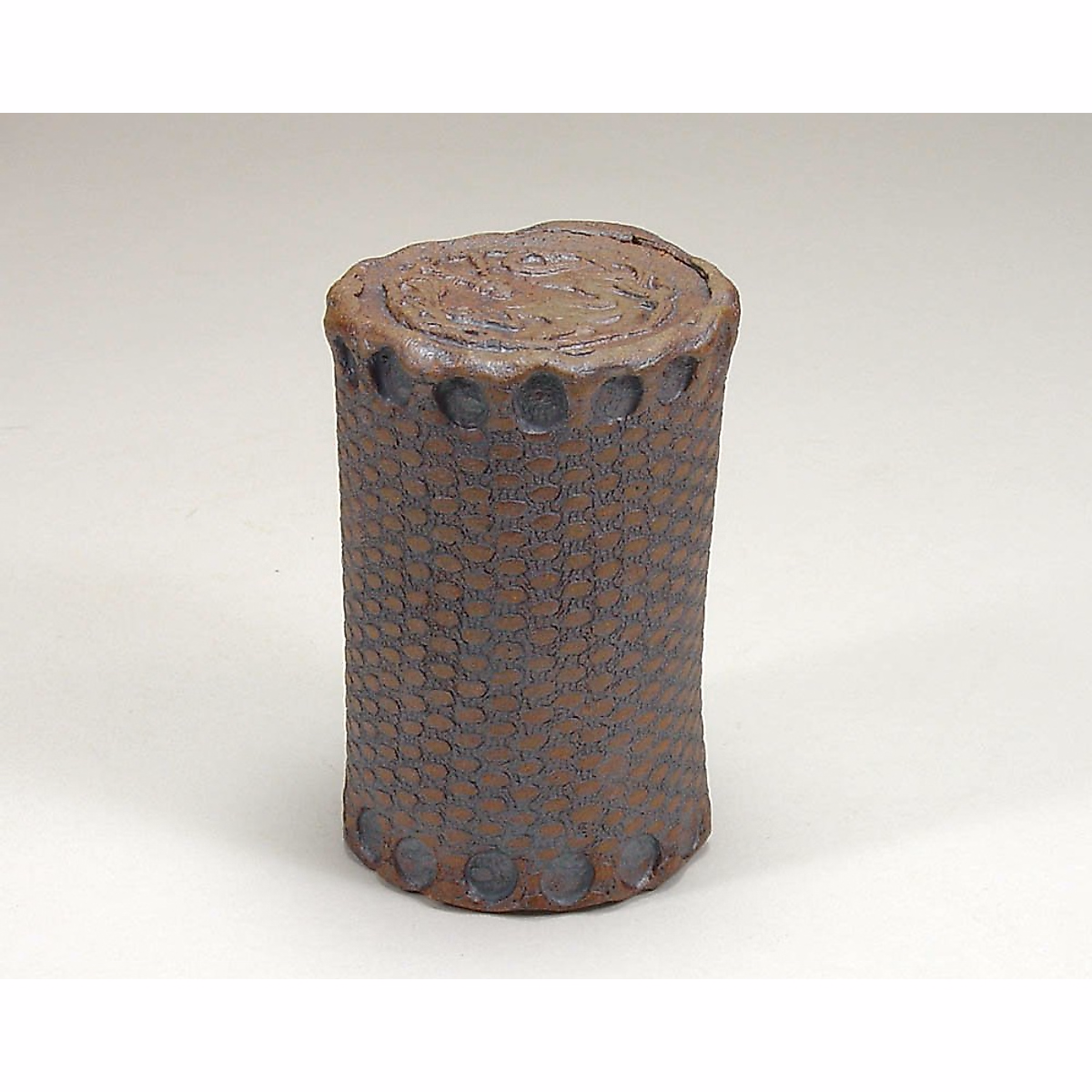 Cernunnos Clay Pottery Ritual Rattle, Handmade Stoneware Altar Shaker