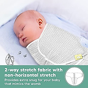 3-Pack Organic Baby Swaddle Sleep Sacks - Newborn Swaddle Sack - Ergonomic Baby Swaddles 0-3 Months - Baby Sleep Sack - Baby Swaddle Blanket Wrap - Baby Swaddle Sack - Baby Swaddle Wrap (Nordic)