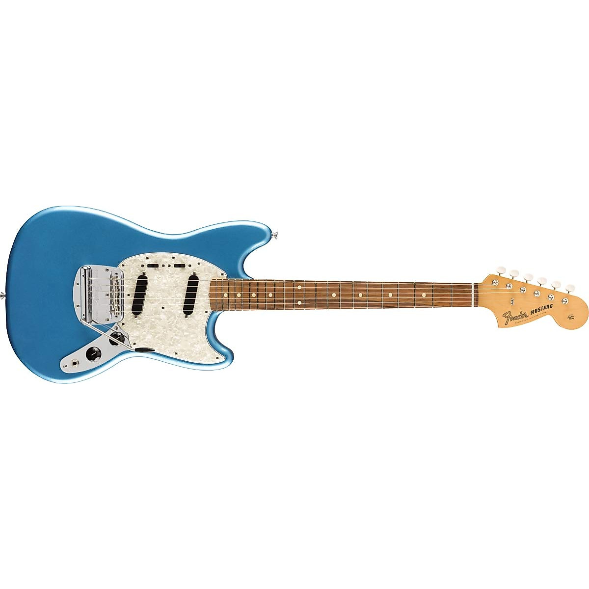 Fender Vintera 60s Mustang Electric Guitar, with 2-Year Warranty, Lake Placid Blue, Pau Ferro Fingerboard