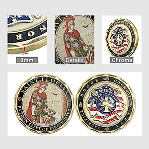 AtSKnSK Saint Florian Volunteer Firefighters Prayer Challenge Coin