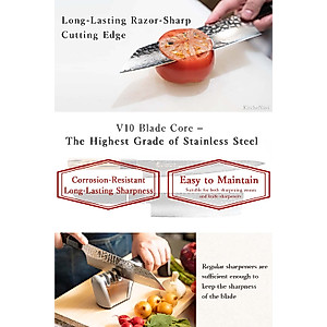 Sakai Takayuki 【The knife brand favored by Japanese chefs】 Senkoku Damascus Chef Knife Santoku Knife Japanese Knife 6.5 inch