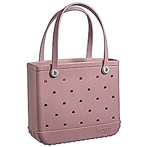 BABY BOGG BAG Small Waterproof Washable Tote for Beach Boat Pool Work School Sports 15x13x5.25 (BLUSHing baby bogg)
