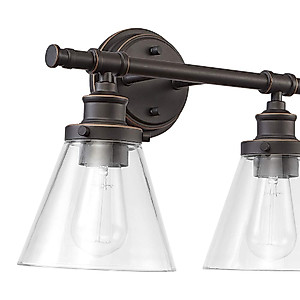 Globe Electric 51444 Parker Vanity Light, 2, Oil Rubbed Bronze, Bulb Not Included