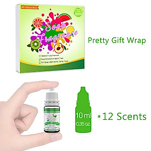 Soap Fragrance Oil - 12 Liquid Soap Scents Set for Bath Bomb Making, Soap Making Supplies, DIY Slime - Concentrated Food Grade Soap Flavoring Bath Bomb Scents for Cosmetic, Crafts - 10ml/0.35oz Each