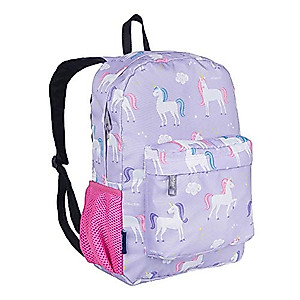 Wildkin Kids 16 Inch Backpack and Umbrella Bundle for On-The-Go Comfort (Unicorn)