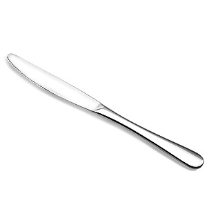 Senadore Stainless Steel Dinner Knife - Knife Set of 16 - Mirror Finish and Dishwasher Safe - 8.7" Dinner Knives for Casual and Formal Occasions (Casual Luxury)