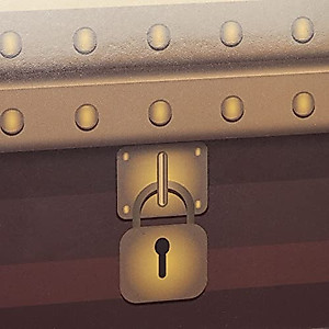 BLUE PANDA 24 Pack Treasure Chest Gable Party Treat Favor Boxes for Kids Pirate Birthday Decorations (6.25 x 3.6 x 3.5 In)