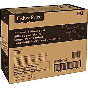 Fisher-Price Portable Baby Chair Sit-Me-Up Floor Seat With Snack Tray And Developmental Toys, Navy Garden