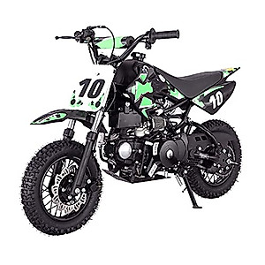 X-PRO 110cc Dirt Bike Pit Bike Youth Dirt Pit Bike 110 Dirt Pitbike,Green