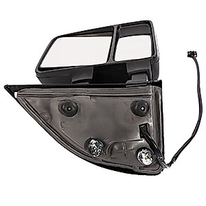MOTOOS Towing Mirrors Replacement for 2008-2015 Ford F250 F350 F450 F550 Super Duty Pair Rear View Tow Mirrors Power Heated with LED Smoke Signal Light Driver and Passenger Side
