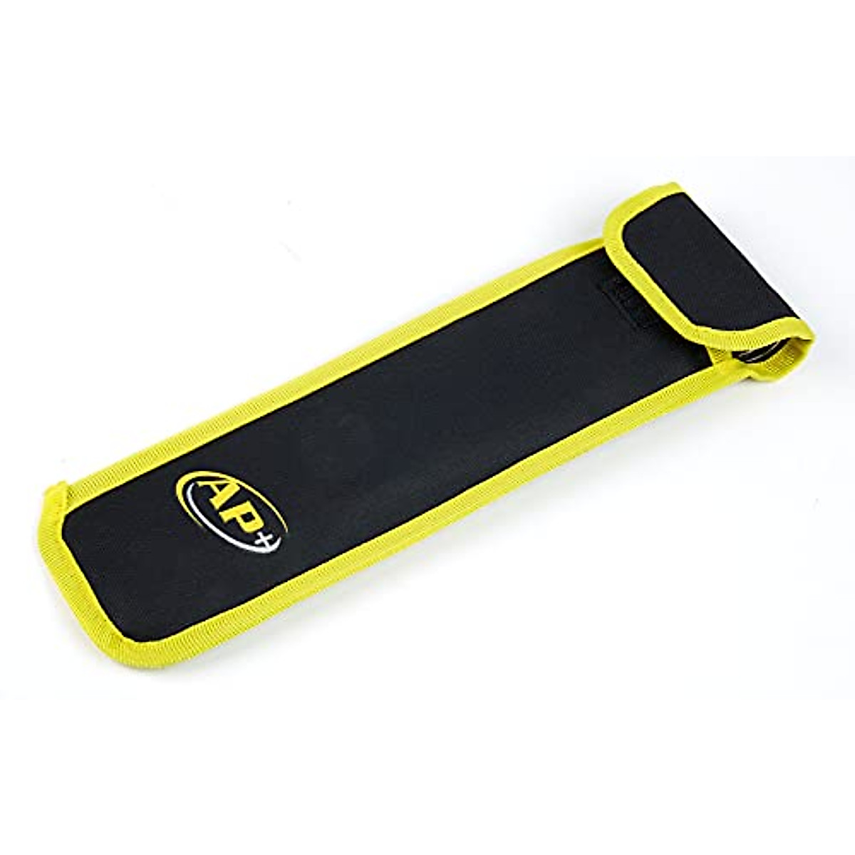 AP Plus Metal Kabob Skewers 12 Inch Long Stainless Steel Shish Grilling Sticks Wide Reusable Set for Meat Shrimp Chicken Vegetable, 12 Pack with Velcro Case