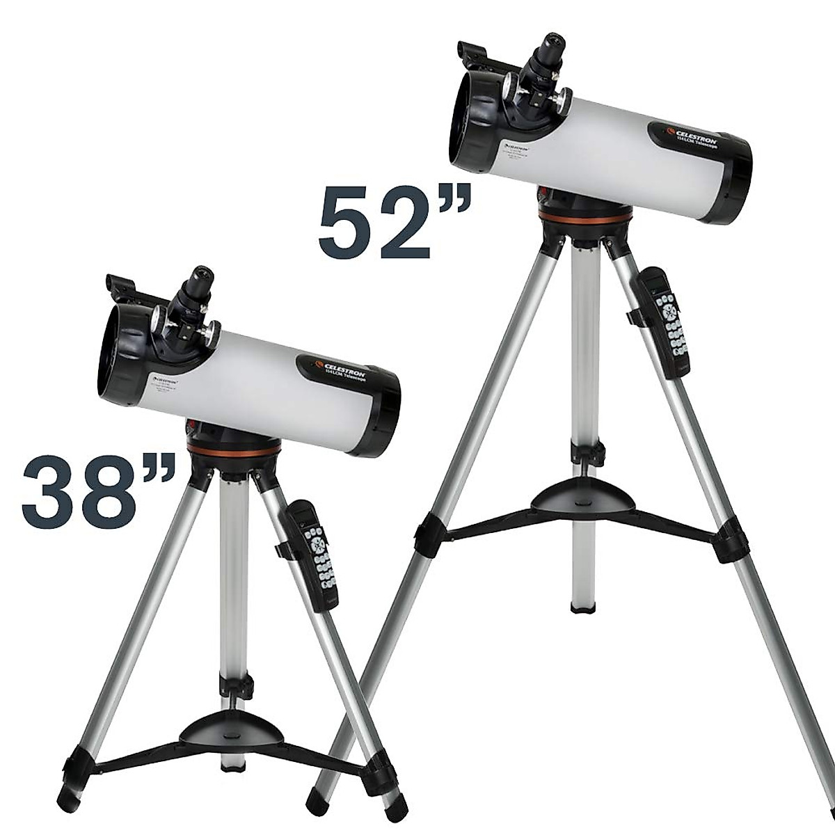 Celestron - 114LCM Computerized Newtonian Telescope - Telescopes for Beginners - 2 Eyepieces - Full-Height Tripod - Motorized Altazimuth Mount - Large 114mm Newtonian Reflector