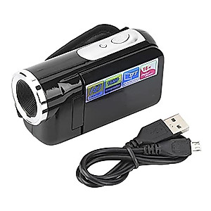 Digital Video Camera, 2.0 Inch TFT Color Display Screen Video Camera, 16X Kids Camera with USB Port, for Adults, Elderly, Children(Black)