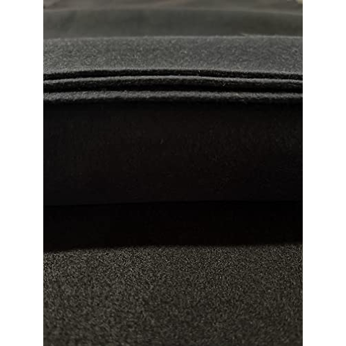 Zaza Design Acrylic Felt Fabric by The Yard - Use This Soft Felt Roll for Sewing, Cushion, and Padding, DIY Art & Craft - 72 Inches Wide & 1.6mm Thick Felt - Black, 1 Yard