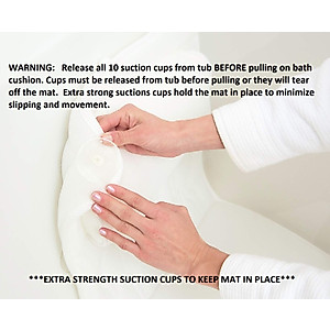 Premium Full Body Bath Pillow - Comfortable, Durable Bathtub Cushion for Relaxation, Spa-Like Experience, Pain Relief, Luxurious Plush Comfort, Quick Drying