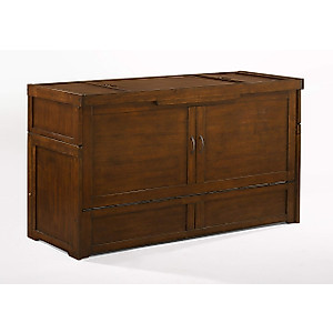 Night & Day Murphy Cube Cabinet Bed PRE-Assembled by SDS Cabinet Beds with 6" Memory Foam Mattress