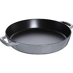 STAUB Cast Iron Frying Pan, Grey, 34 cm