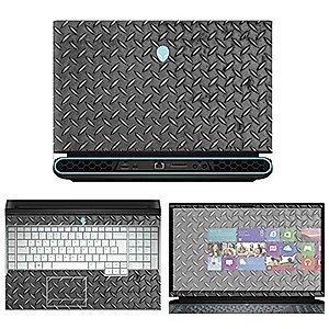 Decalrus - Protective Decal Metal Skin Sticker for 2019 Alienware Area-51m AWAR51M (17.3" Screen) case Cover wrap ALarea51m_17-14