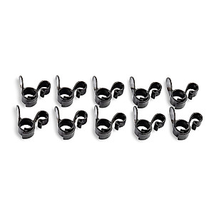 Camco RV Awning Valance Clips - Easily Hang Rope or Party Lights from Your RV's Awning Valance or Pop-Up Shelter - includes a Pack of (10) Clips (42709)