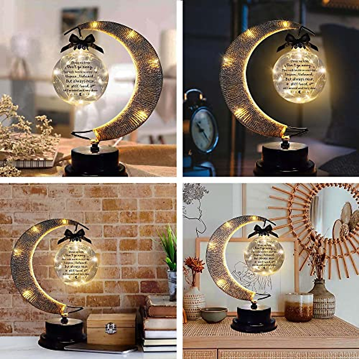 Cocomong Sympathy Gift Memorial Gifts Moon Lamp for Loss of Mother Father, Bereavement Condolence Remembrance in Memory of Loved One Gifts for Loss Loved Ones