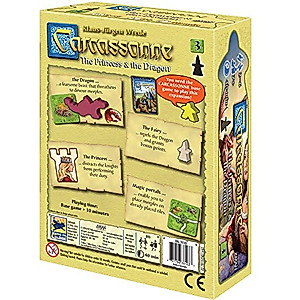 Carcassonne The Princess & The Dragon Board Game EXPANSION - Chivalry, Sorcery and Intrigue Await! Strategy Game for Kids and Adults, Ages 7+, 2-6 Players, 45 Minute Playtime, Made by Z-Man Games