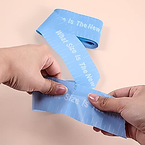 2 Rolls 2 Inch x 150 Feet Baby Shower Measuring Tape Tummy Measure Belly Game Paper Belly Measuring Tape for Baby Shower Party Decorations Supplies (Sky Blue)