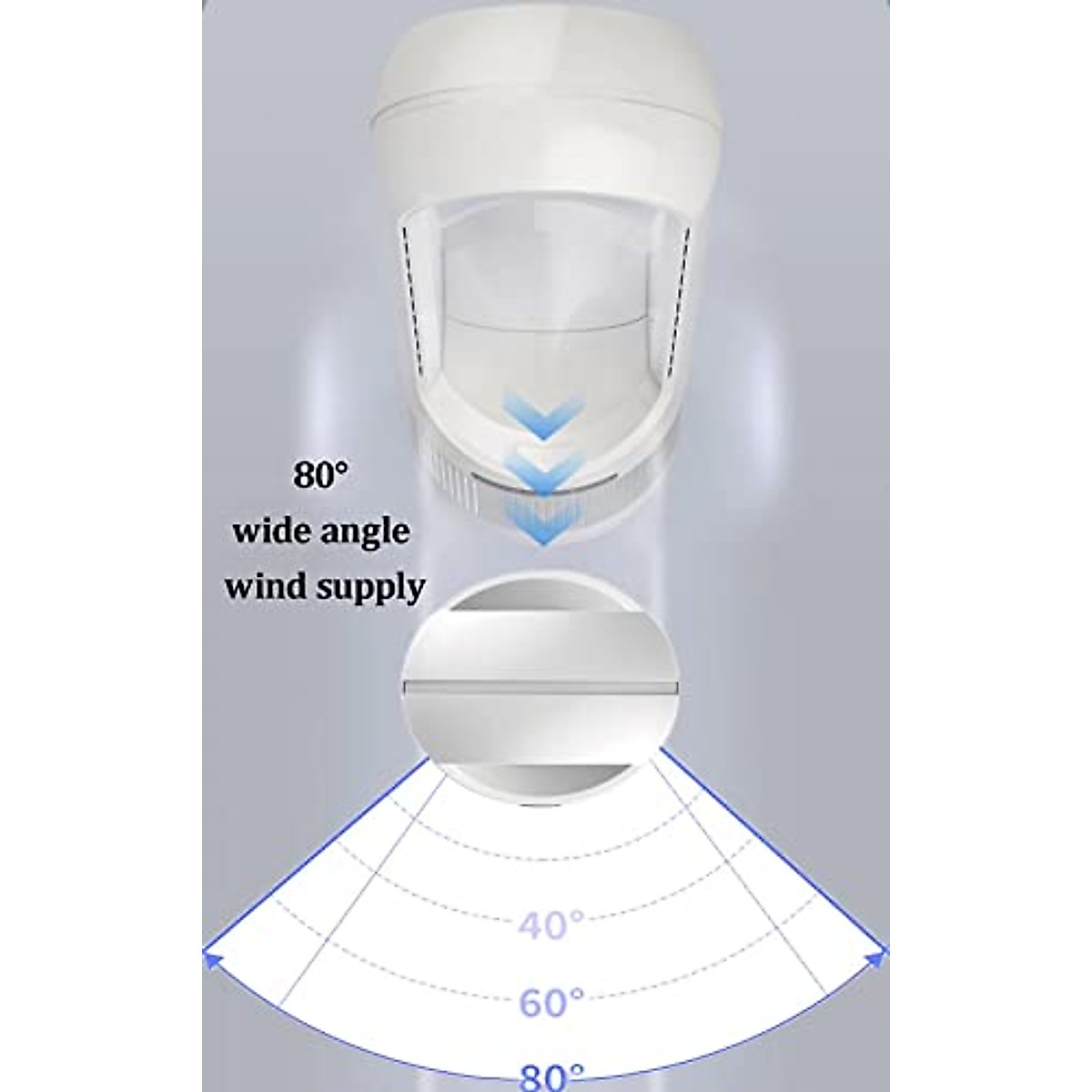 SABYDICAR Bladeless Heater Fan Standing Cooler Heater Tower Fan for Home Office,Remote Household Leafless Tower Fans,11 Speeds Electric Fan,8H Timer,80° Oscillating Fan