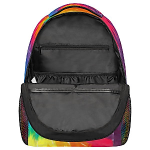 Rainbow Tie Dye Backpacks for Girls Boys, Abstract Travel Backpack Laptop Backpack Waterproof School Backpack Bookbags for Teens Kids Backpack with Multiple Pocket