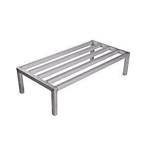 Winholt Equipment DASQ-3-1220 Dunnage Rack, 20" x 36" x 12", All Welded 1-1/2" x 1-1/2" Aluminum Tubular Frame, 2100 lbs. Capacity, 3 ft., for Commercial Use, NSF