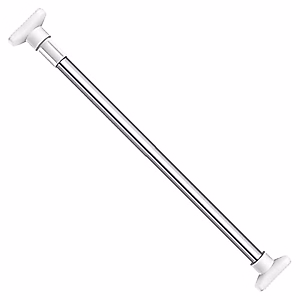 Closet Pole, Closet Rod with Telescopic Adjustment, with Wardrobe Rail Rod Pole Socket and Screws, Clothes Rod for Closet, Suitable for Wardrobes, Cabinets, Bathrooms, Balconies (35.4''-59.1'')