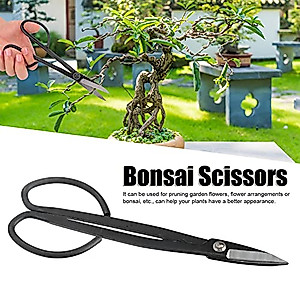 FBITE Garden Scissors, Bonsai Scissors Stainless Steel Rust Resistant High Hardness Garden Scissors for Garden Courtyard Lawn Plant Scissors