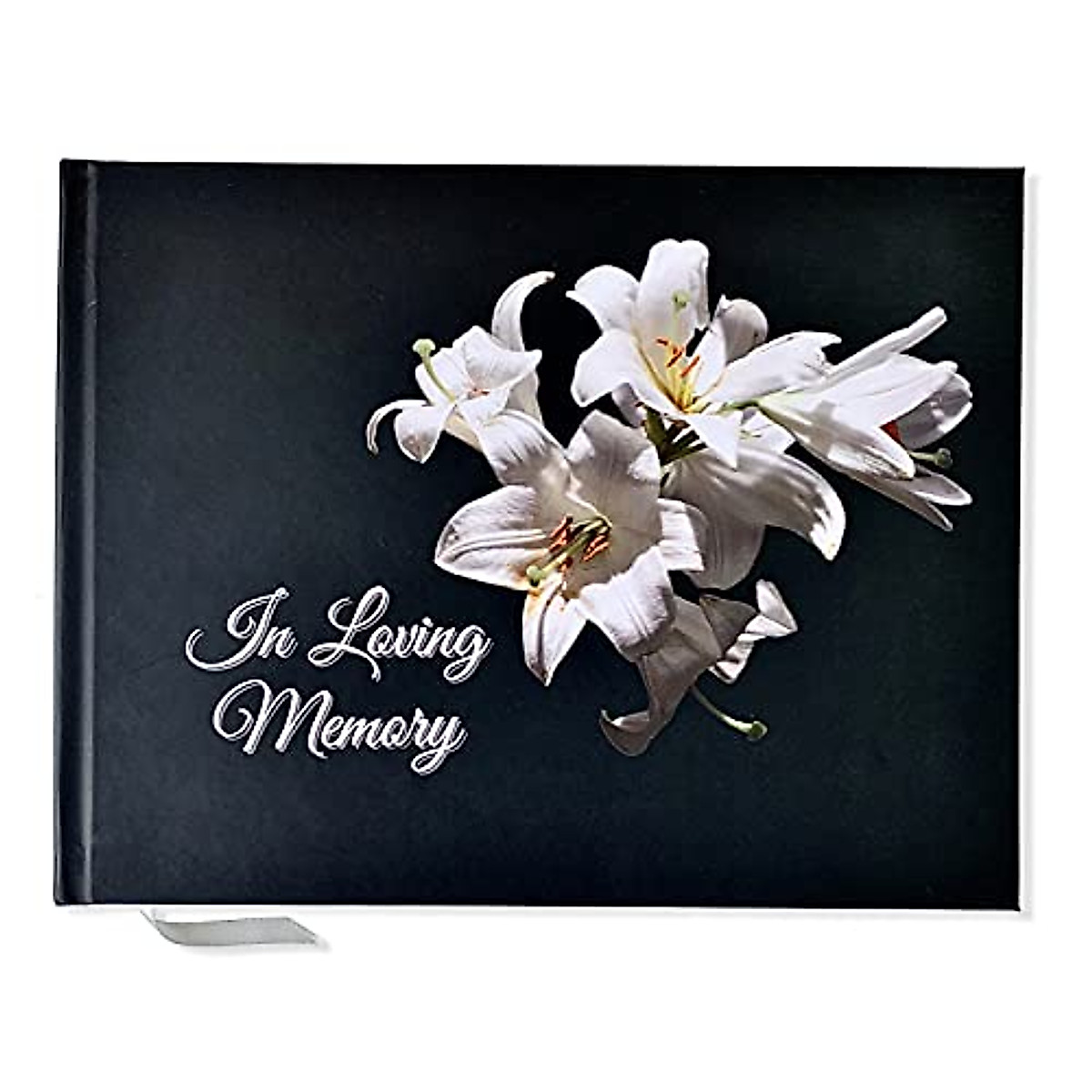 Funeral Guest Book | Memorial Guest Book | Guest Book for Funeral Hardcover | Guestbook for Sign in, Celebration of Life Memorial Service | Funeral Guest Sign Book with Memory Table Card Sign Included