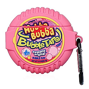 Joyleop Bubble Gum Case for Airpods 1/2, Cute Cartoon Fun Funny 3D Food Design Kids Girls Teens Boys Cover, Kawaii Cool Stylish Fashion Soft Silicone Character Trendy Air pods Cases for Airpod 1&2