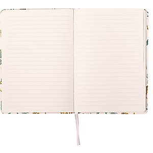 Eccolo Medium Lined Journal Notebook, Flexible Cover, A5 Writing Journal, 256 Ruled Ivory Pages, Ribbon Bookmark, Lay Flat, Notebook for Work or School, Cheetah (5.75-x-8.25 inches)