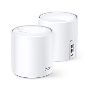 TP-Link Wi-Fi 6 AX3000 Mesh Router System | 2- Mesh Routers | Deco W6000(2-Pack) | 5,000 sq. ft. of WiFi Coverage (Renewed)