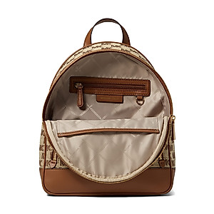 Michael Kors Brooklyn Medium Backpack Beige/Ebony One Size
