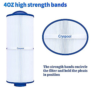 Cryspool MPT-Thread Spa Filter Compatible with Marquis 35, Marquis Spa 20042, 20092, 370-0240, PPM35SC-F2M, 5CH-352, FC-0196, 35 sq.ft, 2 Pack
