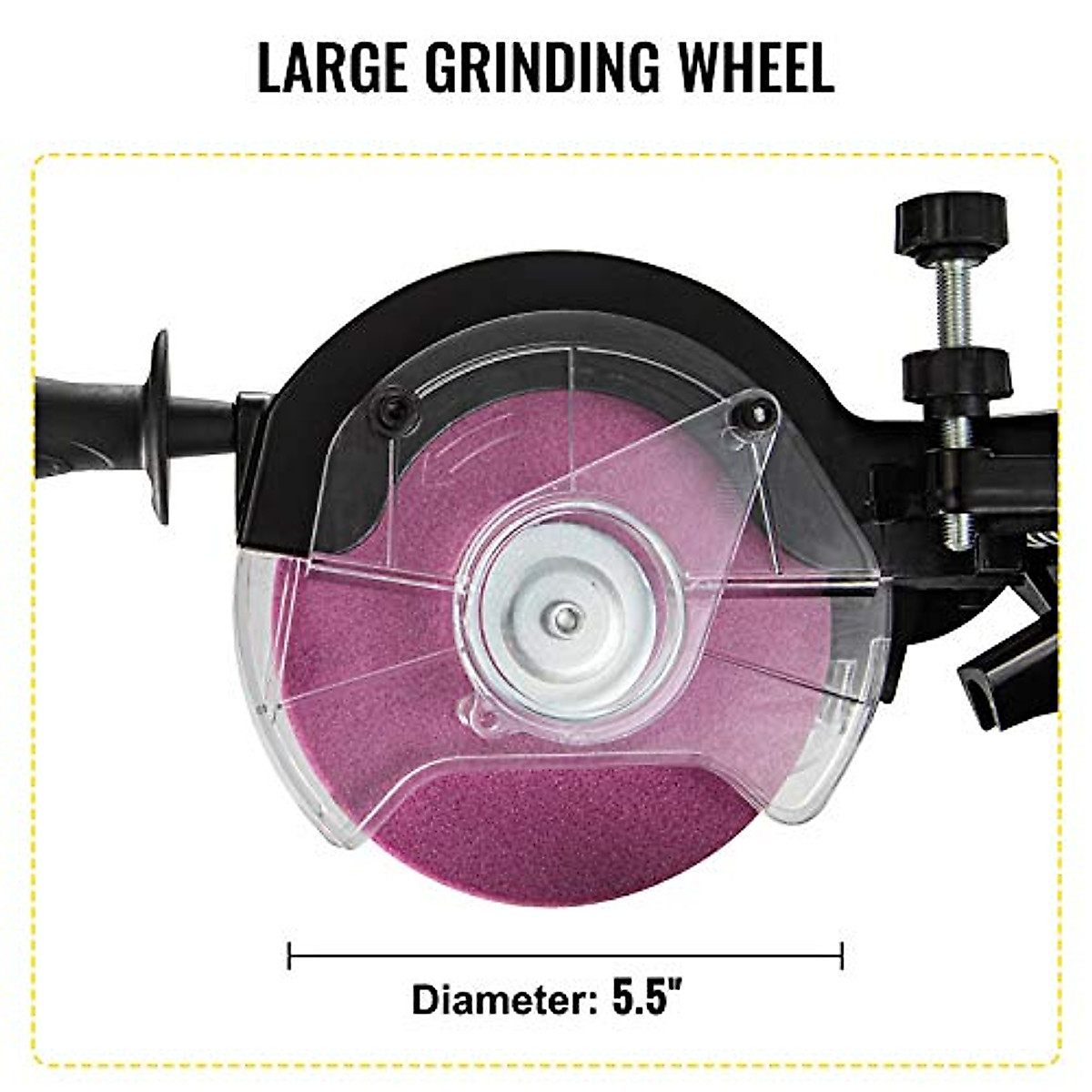 Mophorn Chainsaw Sharpener 230W, Professional Multi-Angle Adjustable Chain Grinder 3000RPM, Electric Chainsaw Blade Sharpener for 1/4" to 2/5" Chains