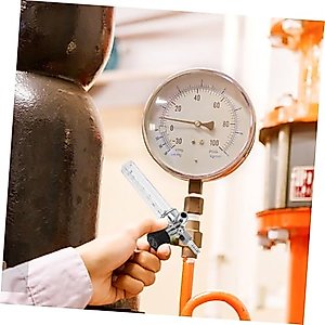 ROMISBABA 3pcs Barometer Regulator Argon Flowmeter Argon Flow Meter Carbon Dioxide Flowmeter Carbon Dioxide Flow Indicator Flowmeter Argon Flowmeter Tube for Air Aluminum Alloy Transparent